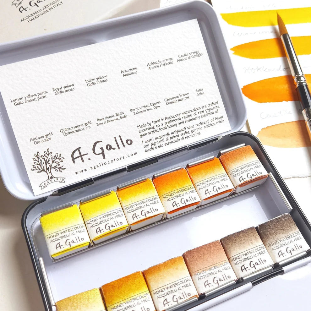 A. Gallo Colors | Yellow Palette sæt