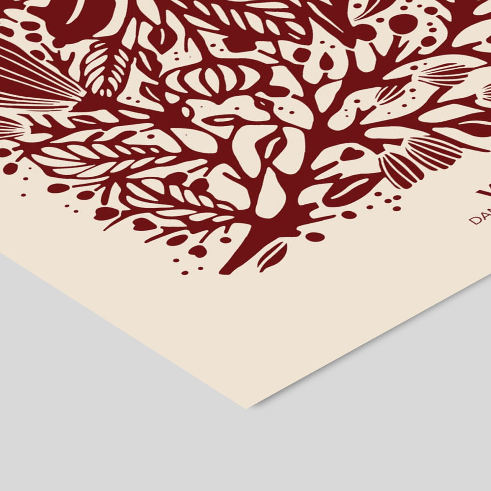 VICKI ZOÉ Red Spring Florals - A5